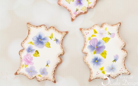 5ᵗʰ Avenue’s One Stroke Pansy Cookie Art Course🖌️🎨💐 | 5th Avenue Cake ...