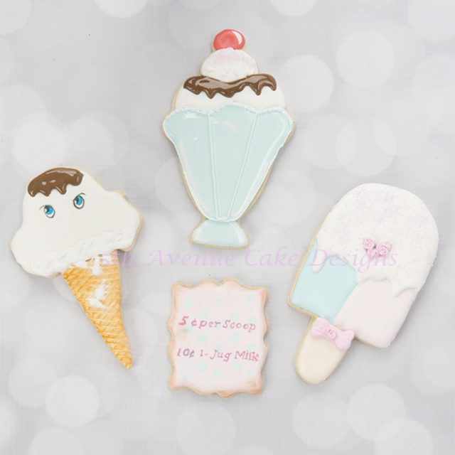 Retro Ice Cream Cookies 🍦🍨🌻 | 5th Avenue Cake Designs
